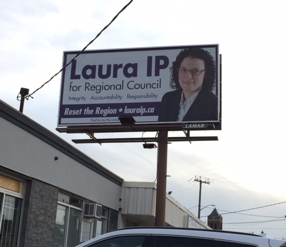 The billboards – Laura Ip – Regional Councillor